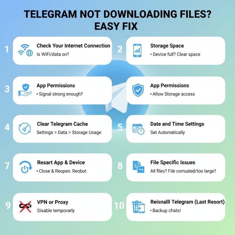 Telegram Not Downloading Files? Easy Fix (2025)